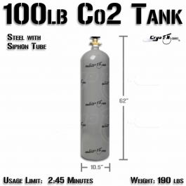 Siphon Co2 Tank, 100lb Siphon Co2 Tank, Co2 Cylinder with Siphon tube ...